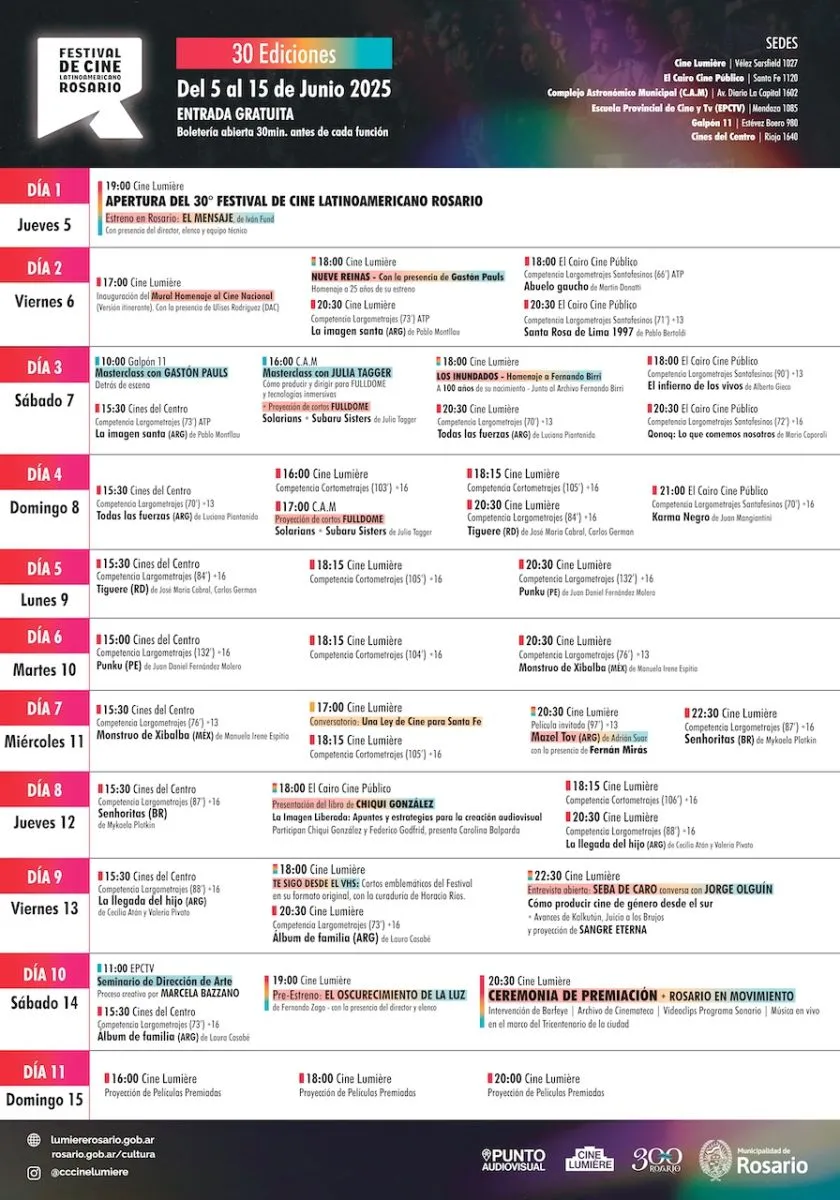 Toda la programación del Festival de Cine Latinoamericano Rosario 2025 | EscribiendoCine